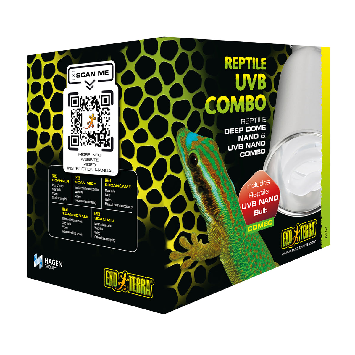 Exo Terra Deep Dome Fixture and UVB Combo - Nano – Reptilian Arts