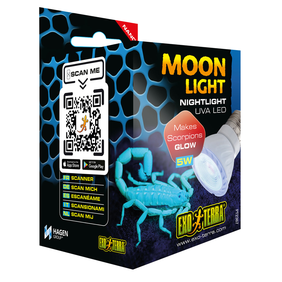 Exo Terra Moonlight UVA LED Nano 5W – Reptilian Arts
