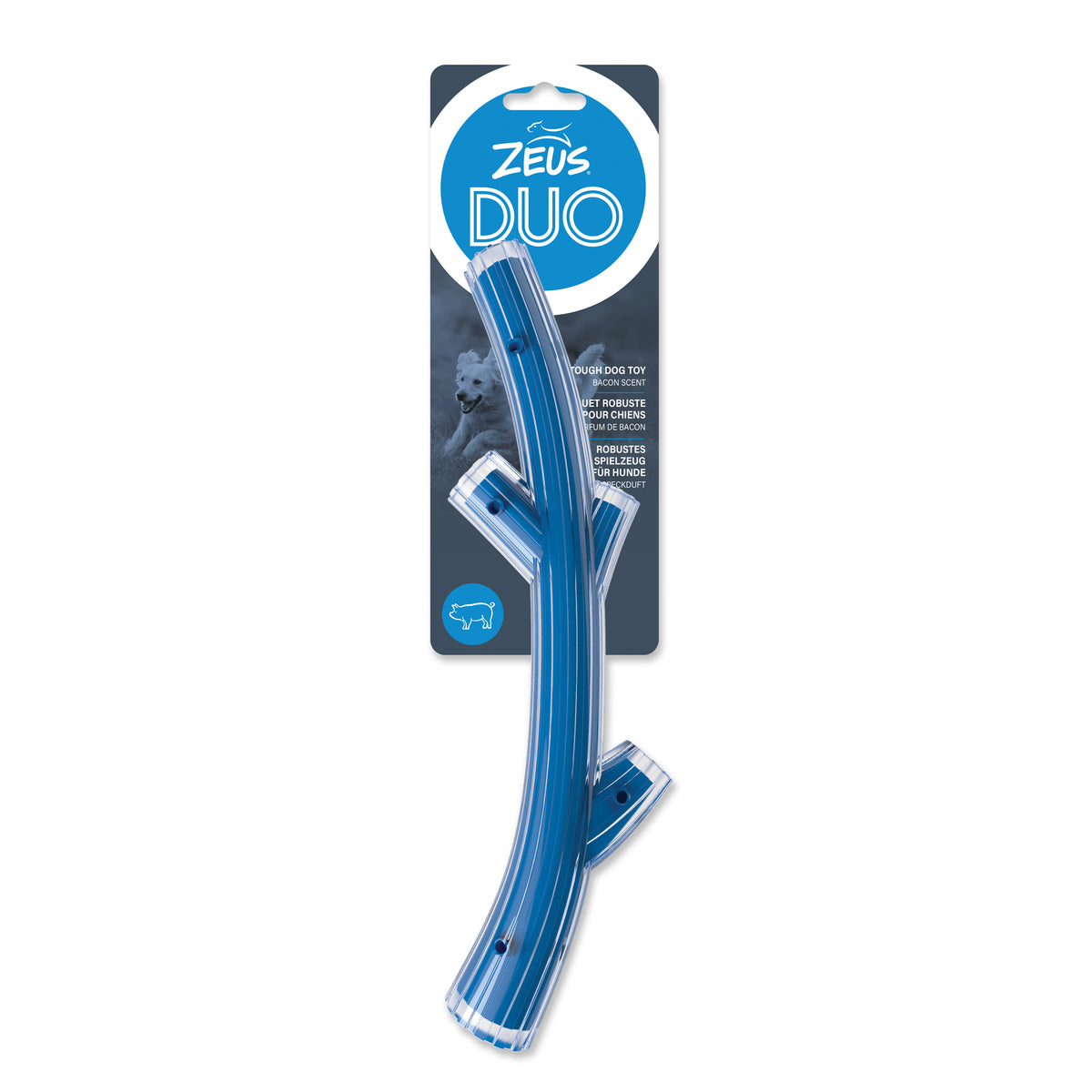 Zeus Duo Stick, (12in), Blue, Bacon – Reptilian Arts